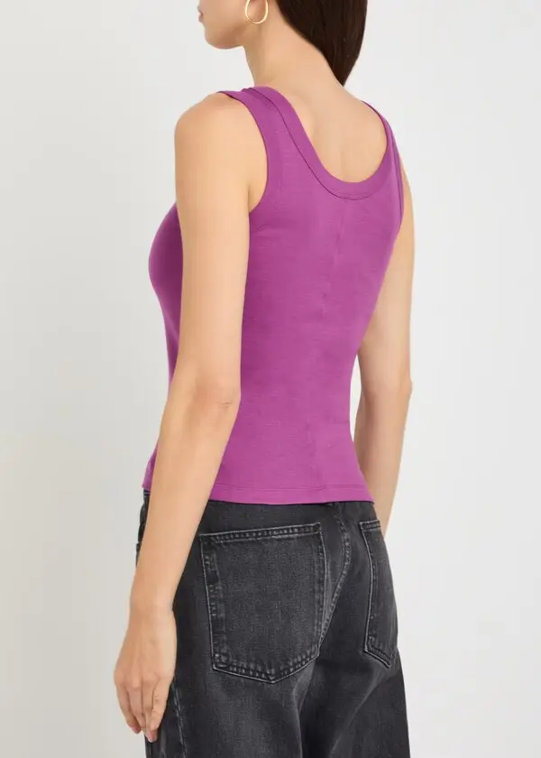 FLORE FLORE Hillie Cotton Tank - Purple
