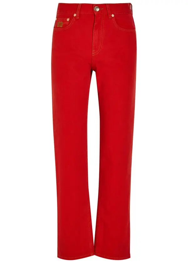 BLAZÉ MILANO Clapotis Paso Straight-leg Jeans - Red