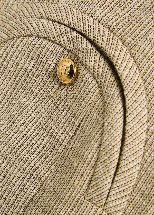 BLAZÉ MILANO Marisa Double-breasted Cotton-blend Blazer - Beige