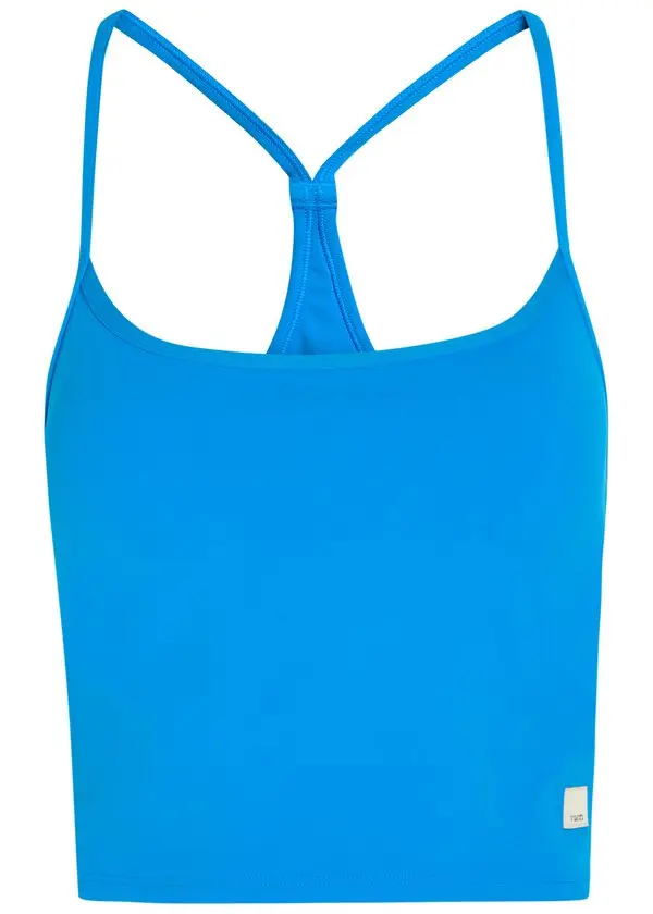 Vuori Stretch-jersey Workout Tank Top - Bright Blue