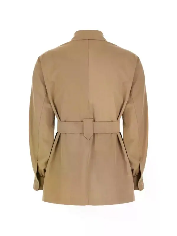 Max Mara Belted Buttoned Jacket