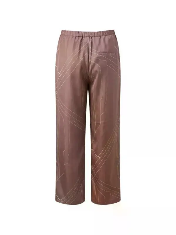 ALYSI Patterned Palazzo Trousers