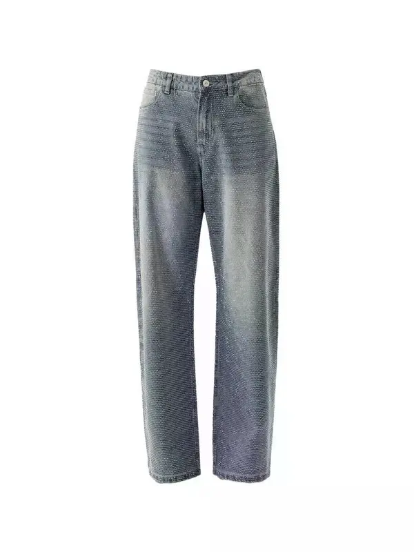 TWENTY FOURHAITCH Belt-loops Straight Leg Jeans
