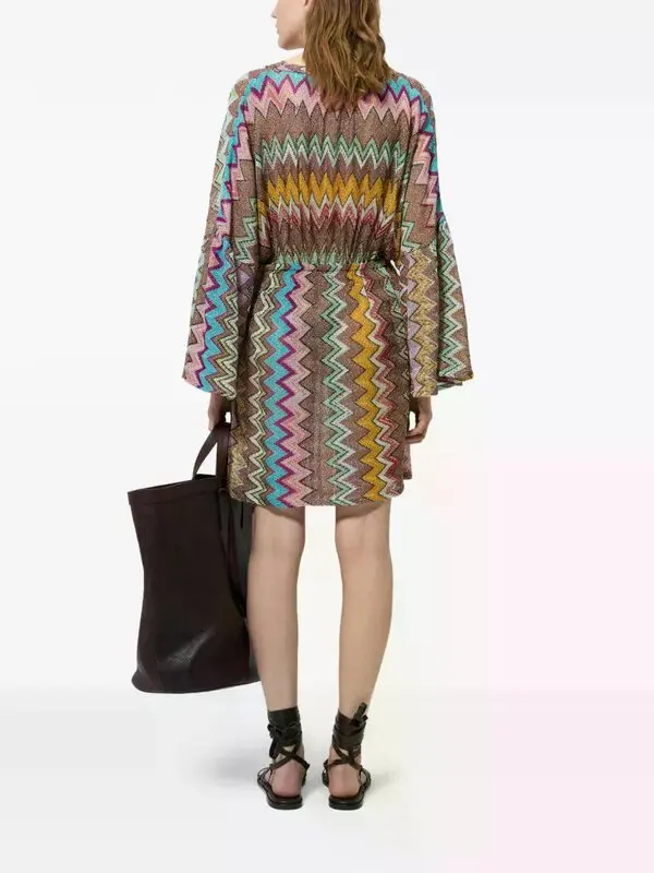 Missoni V-neck Zig-zag Beach Cover-up