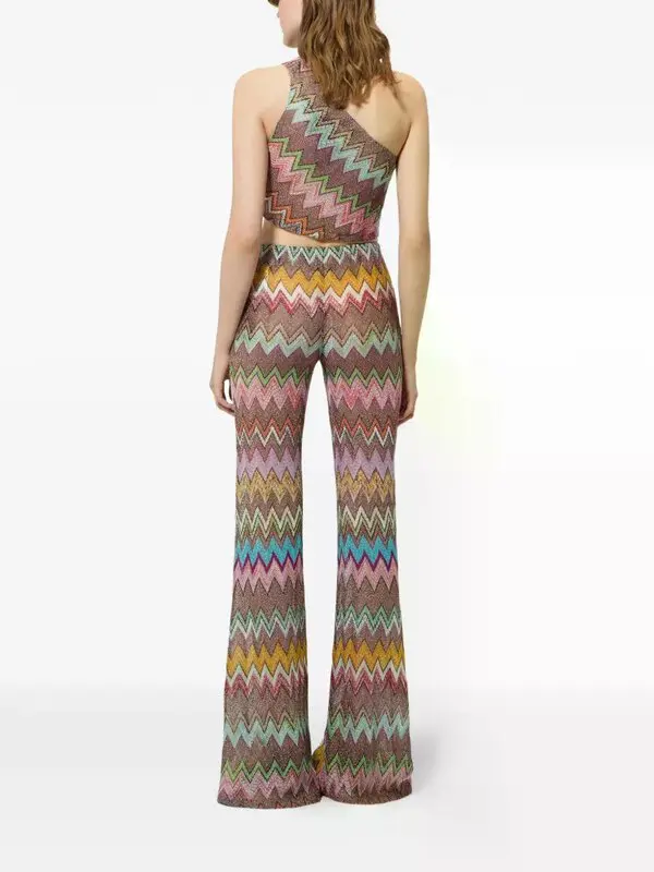 Missoni Zigzag One-shoulder Cropped Top