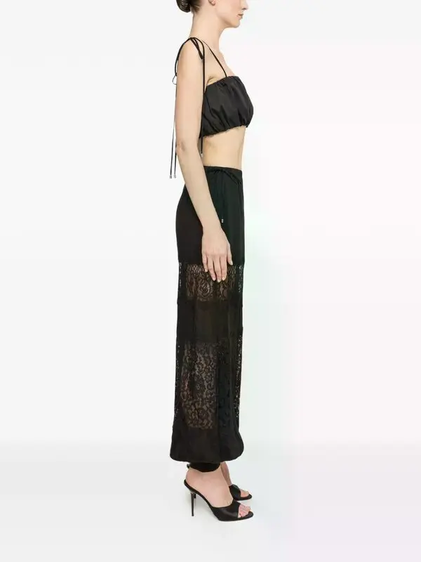 NISSA Lace Insert Crop Top