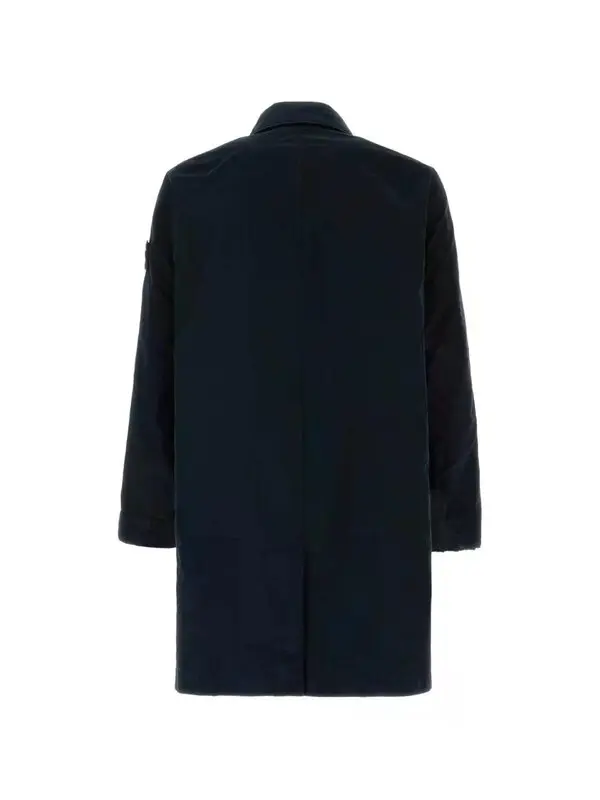 Stone Island Polyester Blend Trench Coat - Blue