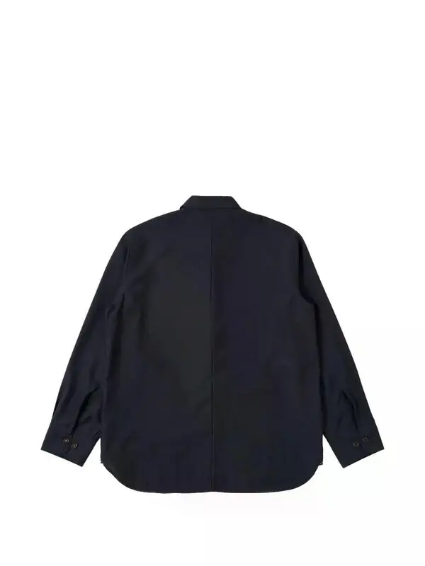 Universal Works Travail Pocket Cotton Overshirt - Blue