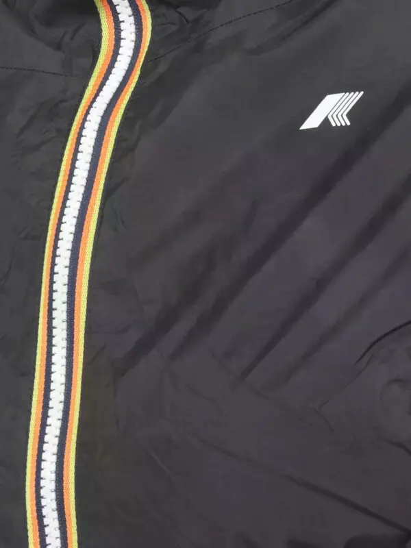 K-WAY Hooded Reversible Nylon Jacket - Black