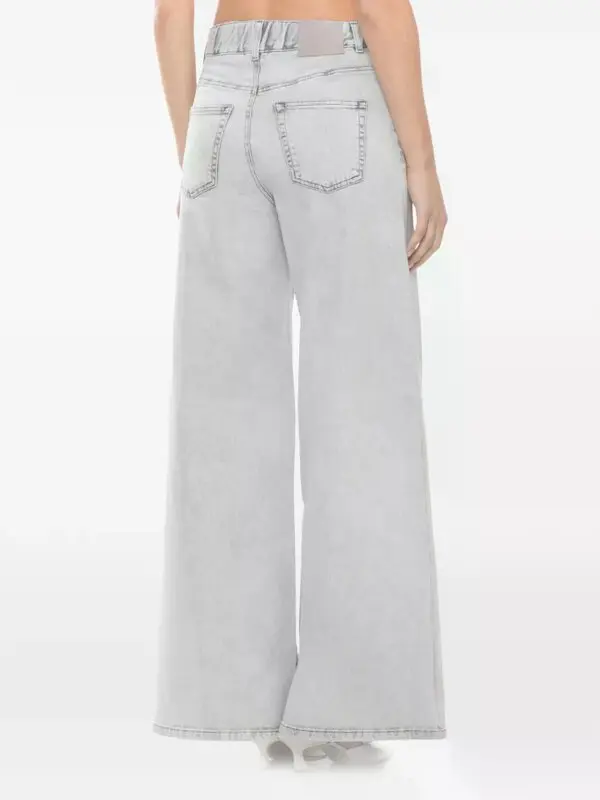 PANICALE Embellished Wide Leg Jeans