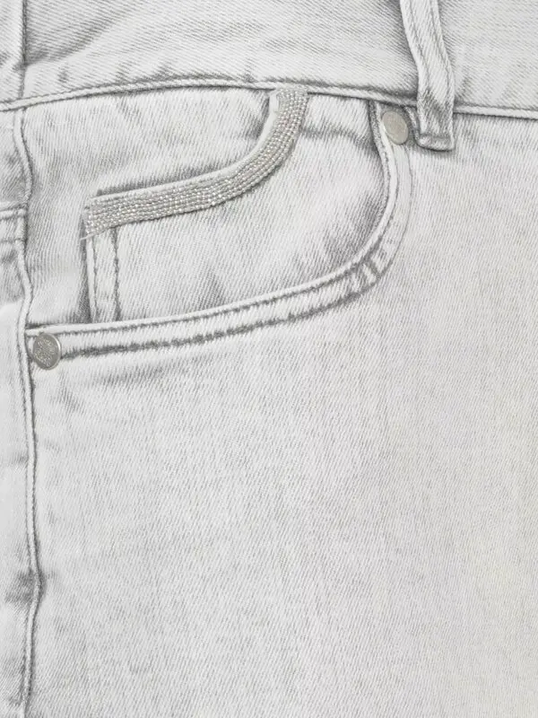 PANICALE Embellished Wide Leg Jeans