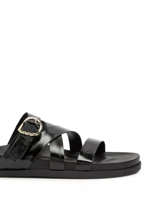 ANCIENT GREEK SANDALS Filipa Buckle Strap Sandals - Black