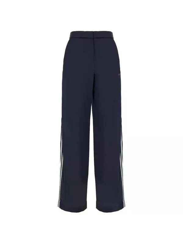 Off-White Striped Wide-leg Trousers