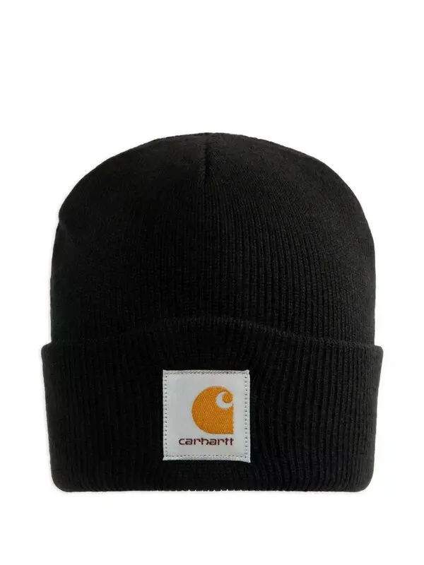 Carhartt Work In Progress Ribbed Beanie - Black