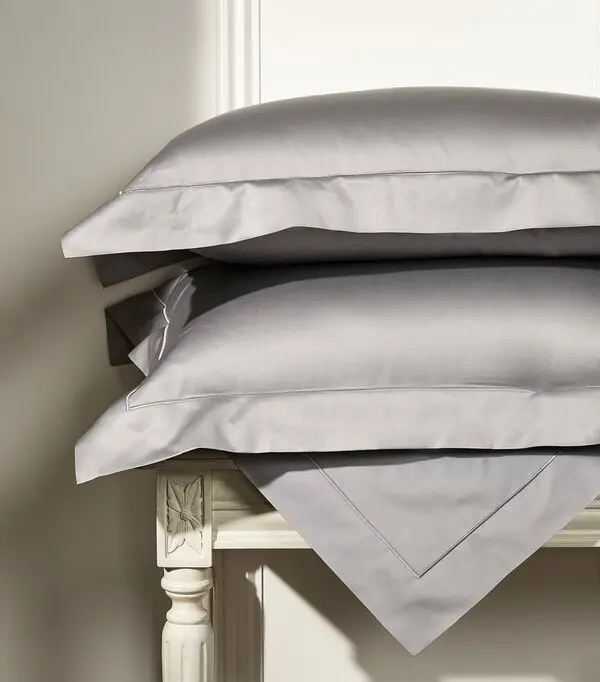 CELSO DE LEMOS Bourdon Oxford Pillowcase - Blue