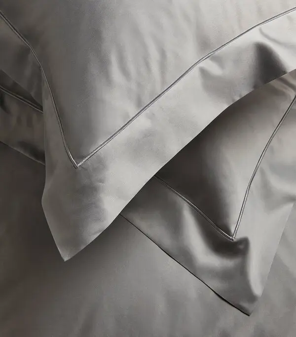 CELSO DE LEMOS Bourdon Oxford Pillowcase - Blue