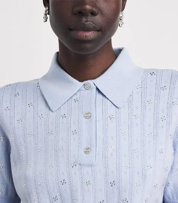 Maje Wool-blend Polo Sweater