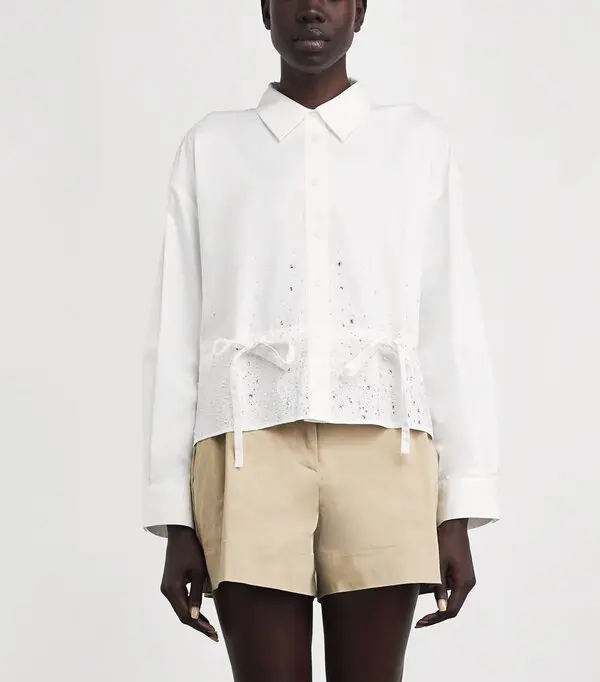 Maje Cotton Embellished Blouse