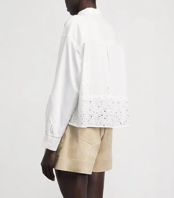 Maje Cotton Embellished Blouse