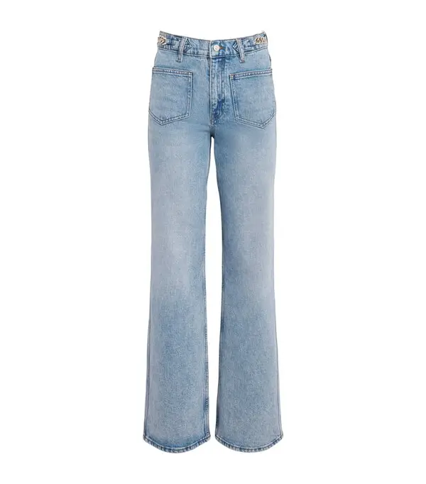 Maje Chain-detail Straight Jeans