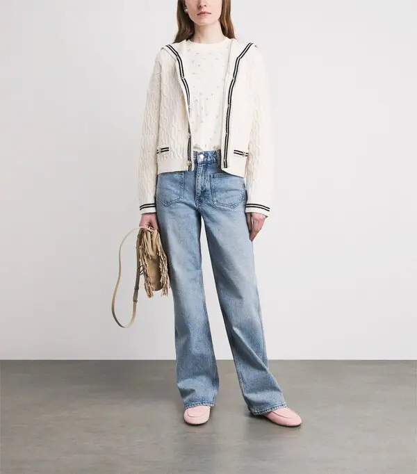 Maje Chain-detail Straight Jeans