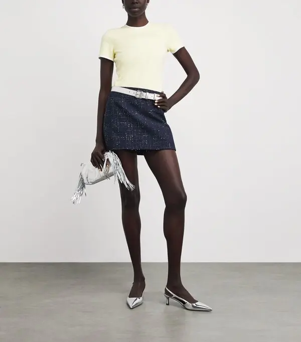 Maje Checked Mini Skort