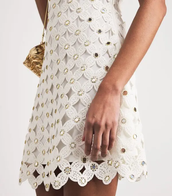 Maje Crochet Mini Dress