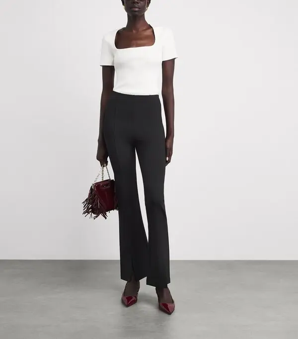Maje Flared Slit Trousers