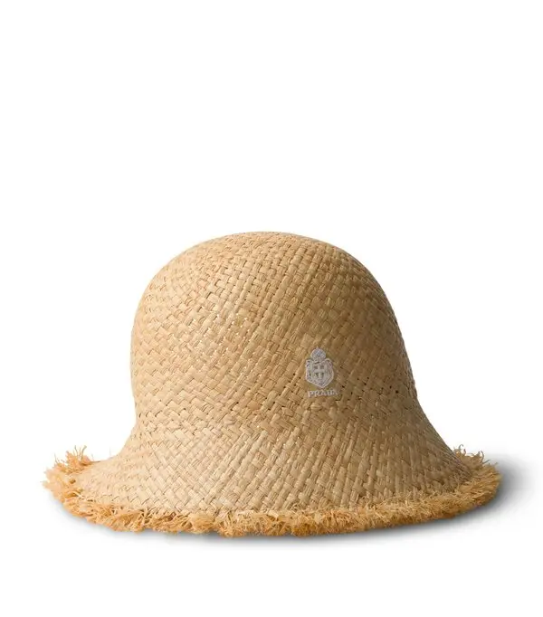 Prada Raffia Hat - Neutral
