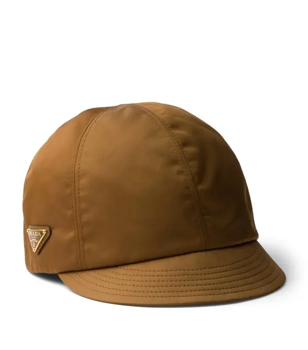 Prada Re-nylon Cap - Brown