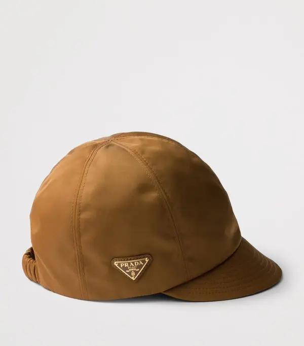 Prada Re-nylon Cap - Brown