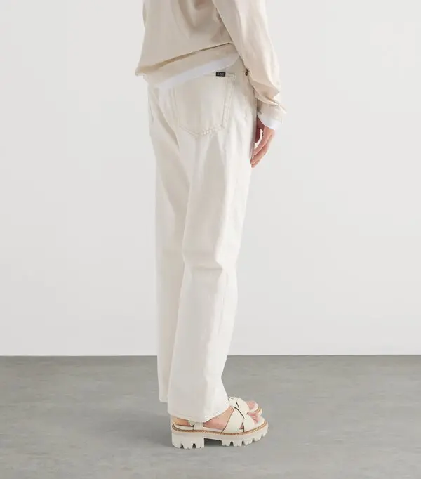 Prada Lambskin Platform Sandals 55 - Neutral
