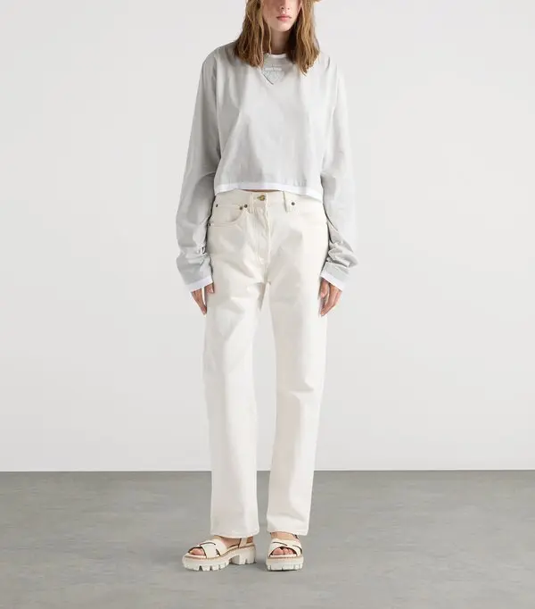 Prada Layered Long-sleeve T-shirt