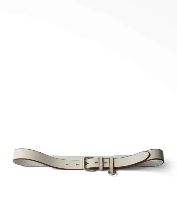 Prada Leather Two-tone Belt - Neutral