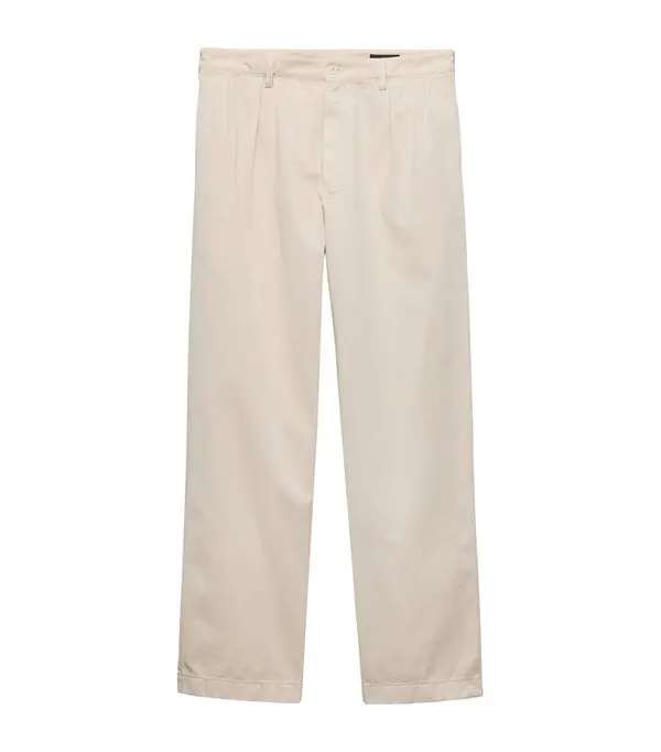 Prada Cotton Wide-leg Trousers