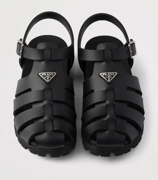 Prada Rubber Fisherman Sandals