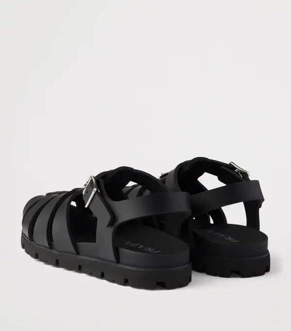 Prada Rubber Fisherman Sandals