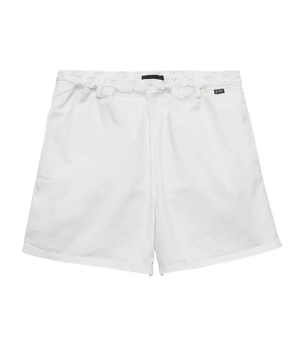 Prada Cotton Twill Swim Shorts - Neutral
