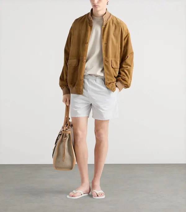 Prada Cotton Twill Swim Shorts