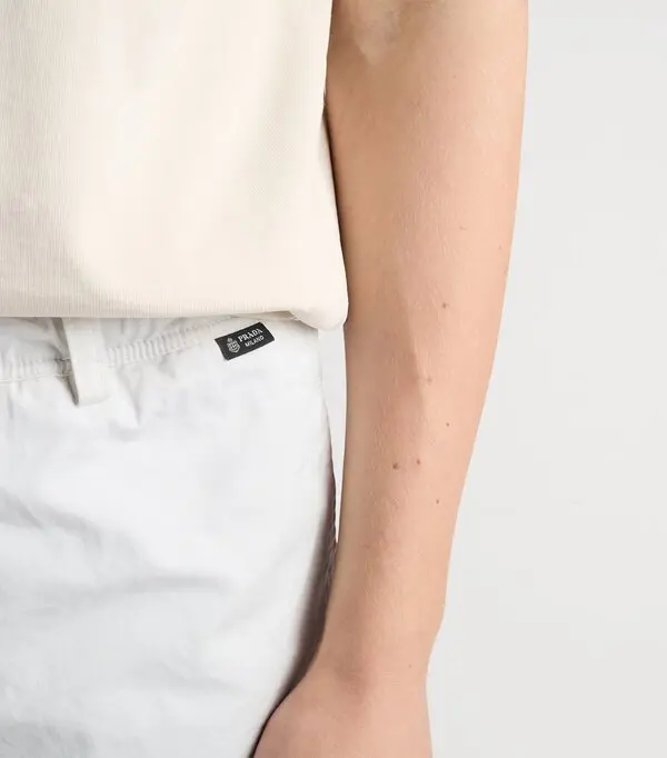 Prada Cotton Twill Swim Shorts
