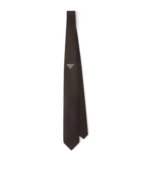 Prada Re-nylon Tie - Brown