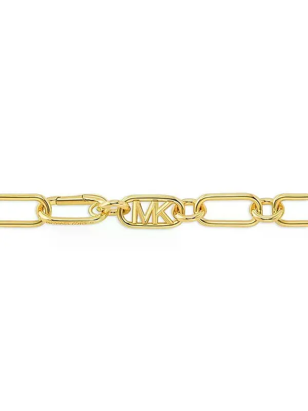 Michael Kors Logo Link-chain Necklace - Gold