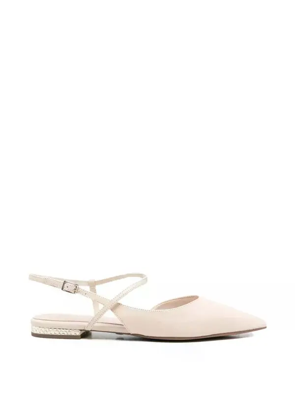TAMARIS Flat Pumps With Buckle-strap - Neutrals