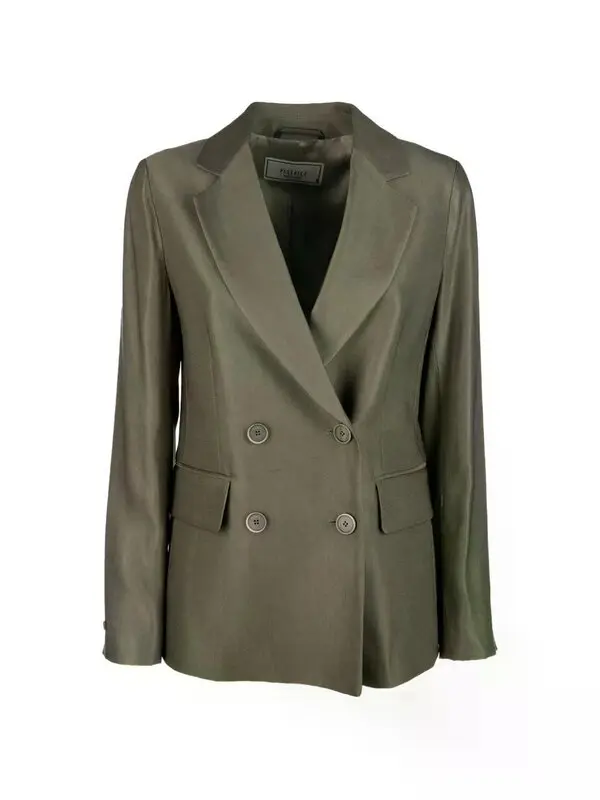 Peserico Double-breasted Blazer - Green