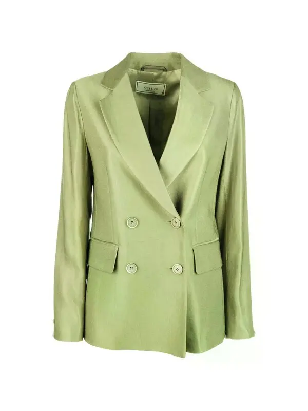 Peserico Double-breasted Blazer - Green