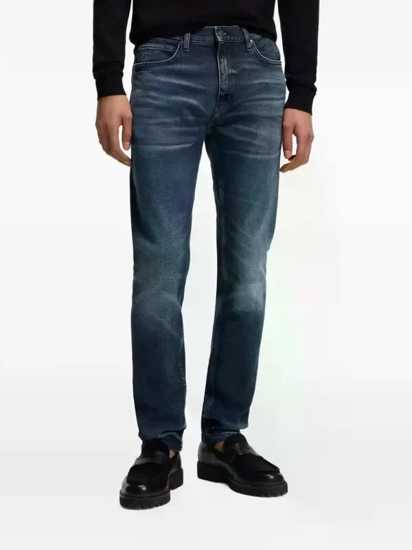 BOSS Logo-patch Jeans - Blue