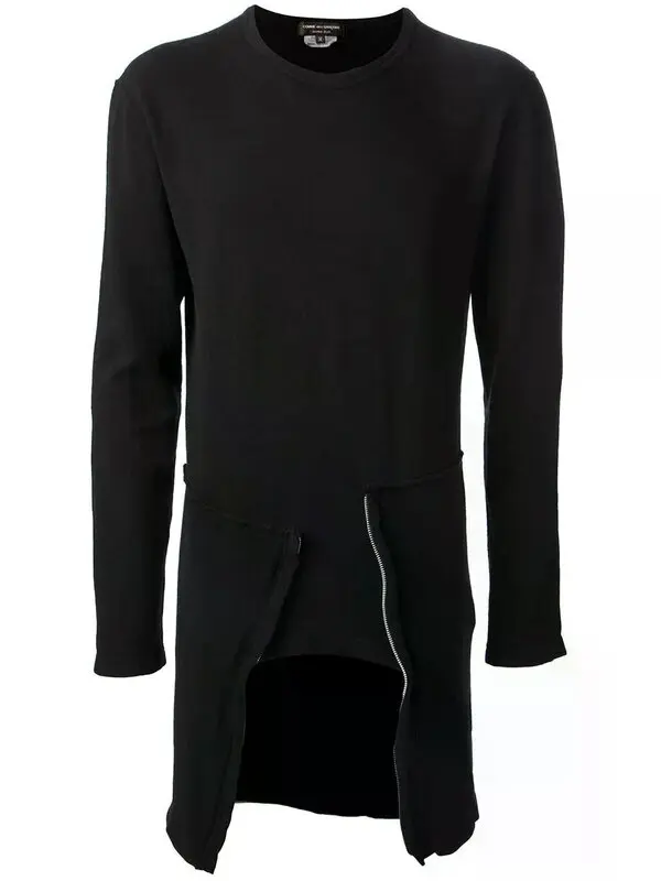 Comme Des Garçons Zip Detail Top - Black