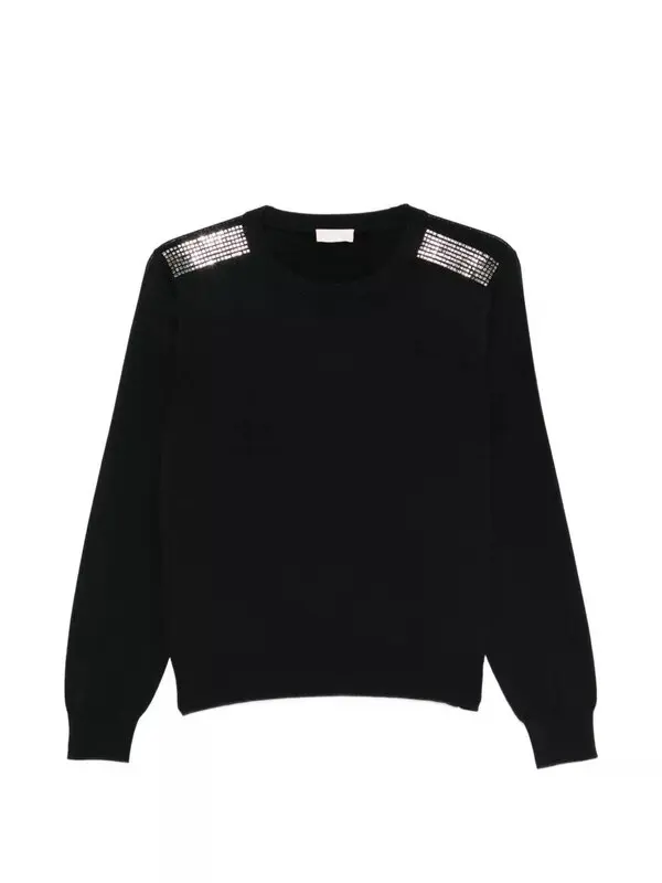 Liu Jo Crystal-embellished Sweater - Black