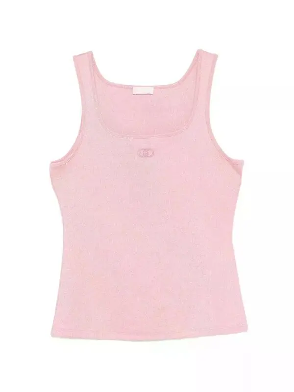 Liu Jo Logo-embroidered Tank Top - Pink