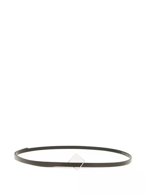 THE ROW Rhombus Leather Belt - Brown
